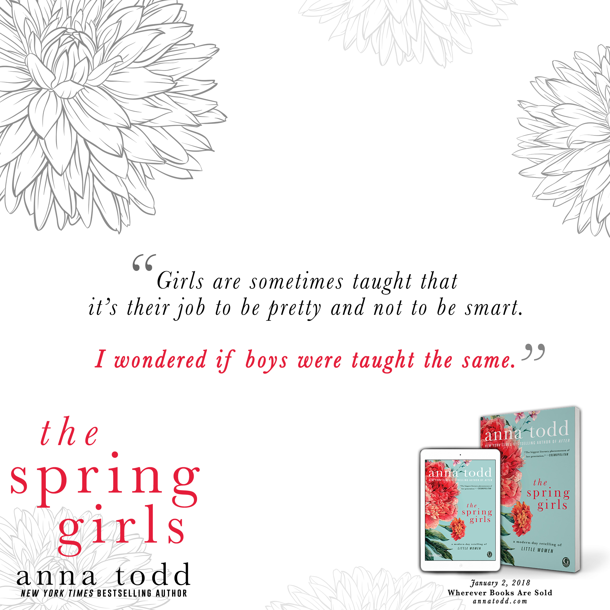 Teaser – The Spring Girls – Anna Todd | Bibliophile Chloe